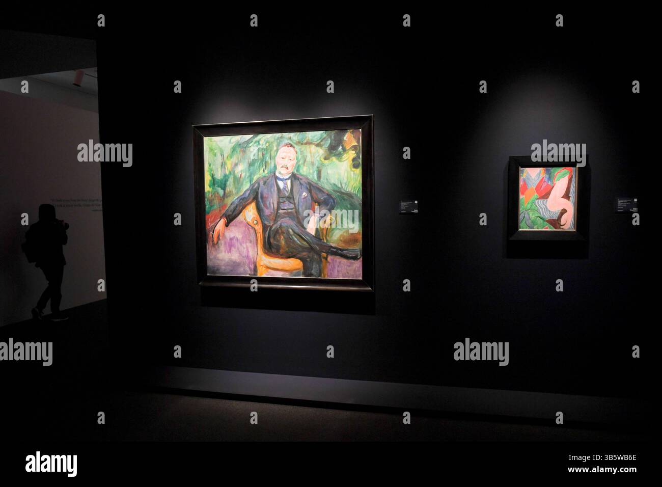 (Left) "Heinrich C. Hudtwalcker" by Edvard Munch, est. $800,000-$1,200,000 and (right) "Le Bras ...