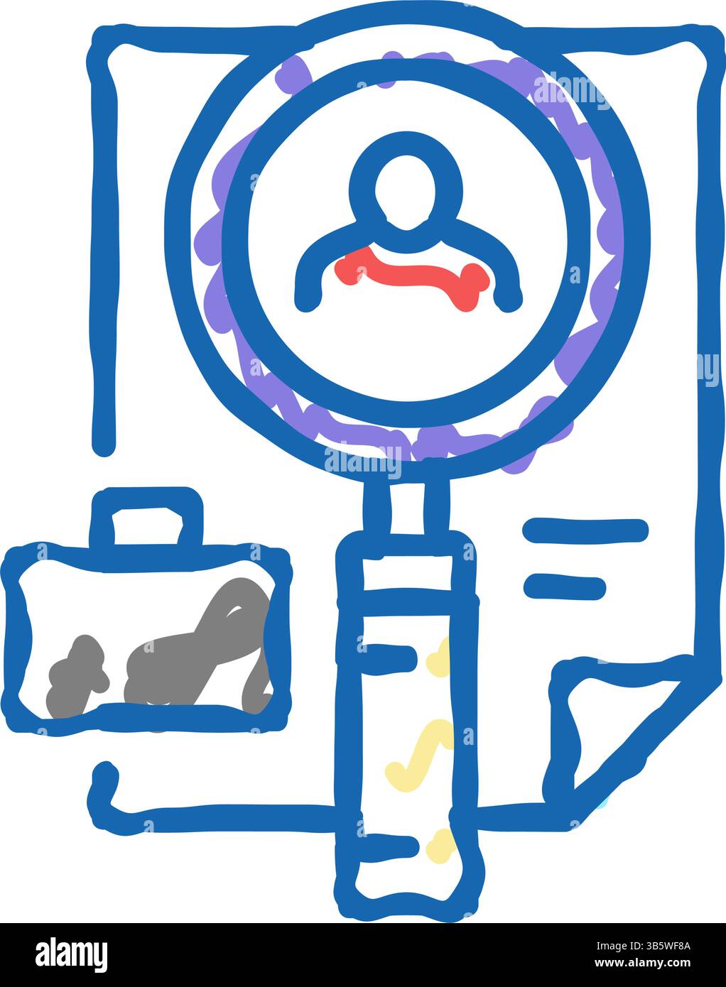 cv confirmation icon doodle illustration Stock Vector Image & Art - Alamy