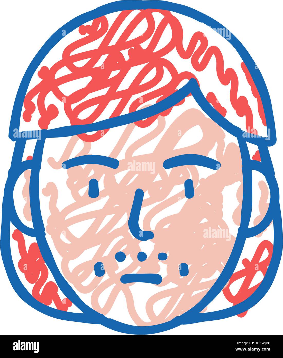 mustache face shave icon doodle illustration Stock Vector Image & Art ...