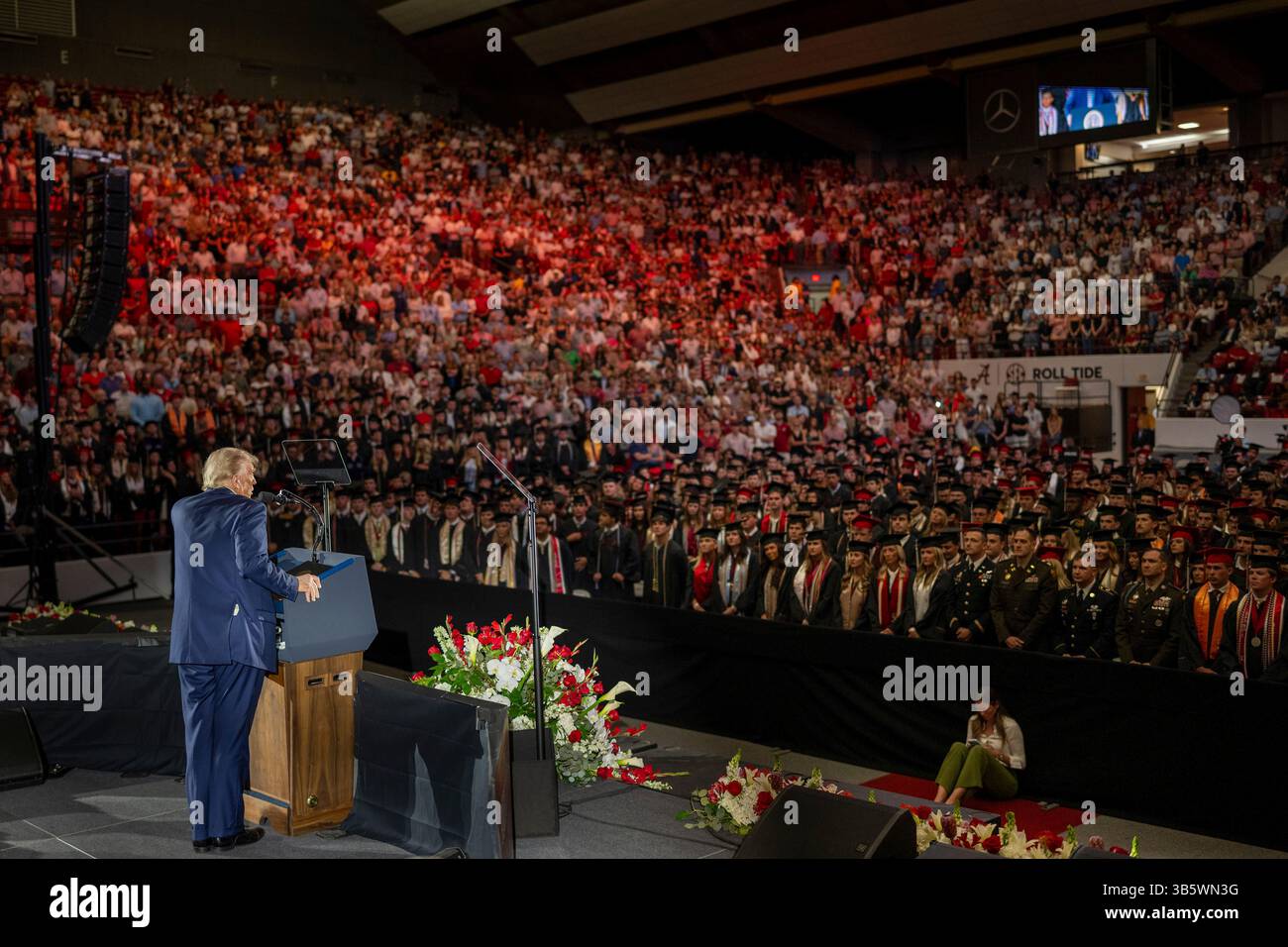 Tuscaloosa, United States. 01st May, 2025. U.S President Donald Trump ...