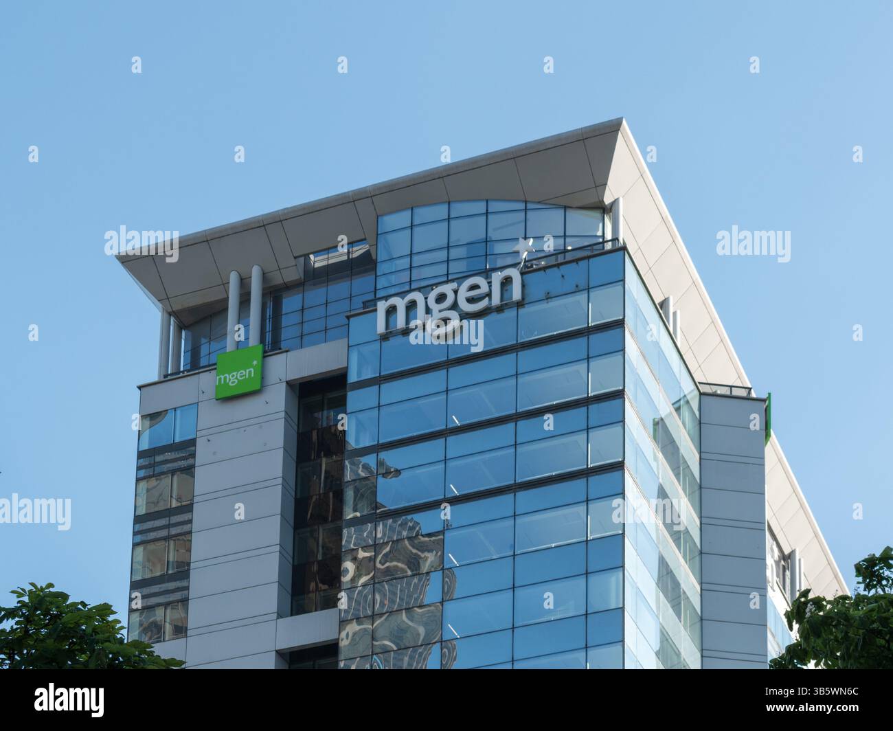 Paris, France - 04 30 2025: the headquarters of MGEN (general mutual ...