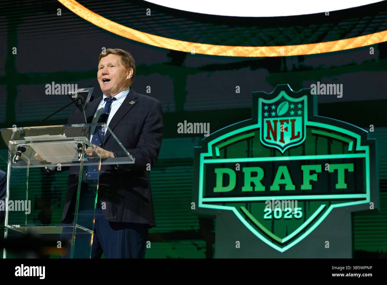 Green Bay Packers president and CEO Mark Murphy speaks on stage during ...