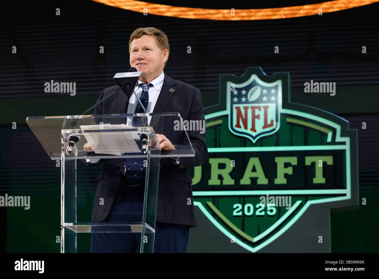 Green Bay Packers president and CEO Mark Murphy speaks on stage during ...