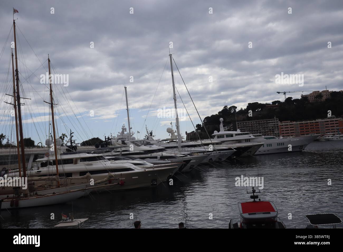 Monaco harbour area panorama hi-res stock photography and images - Alamy