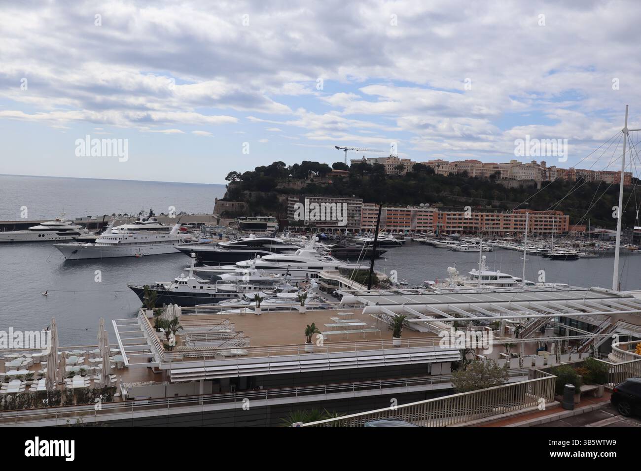 Monaco harbour area panorama hi-res stock photography and images - Alamy
