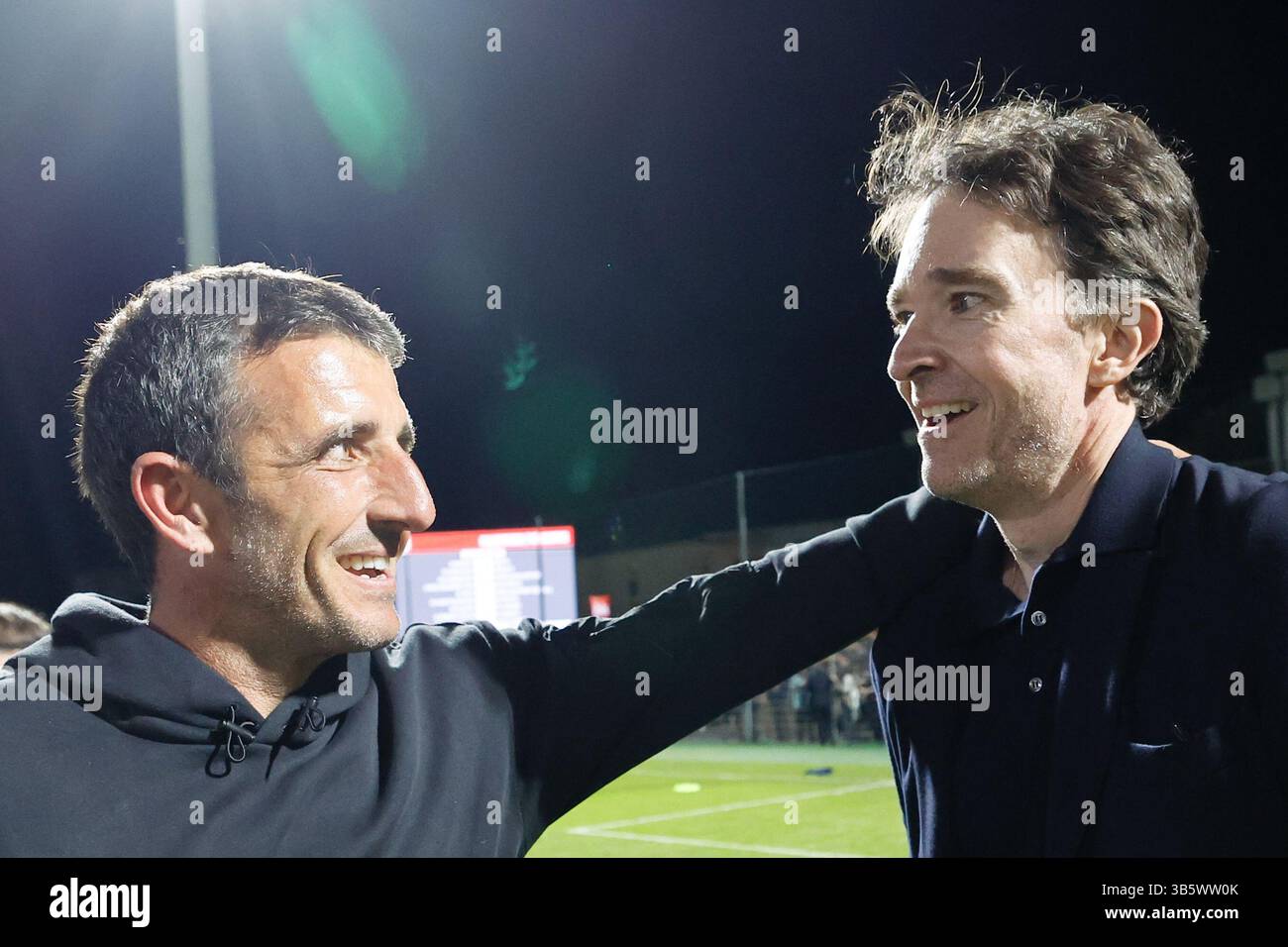 Antoine ARNAULT - Stephane GILLI (Entraineur Paris Fc PFC) during the ...