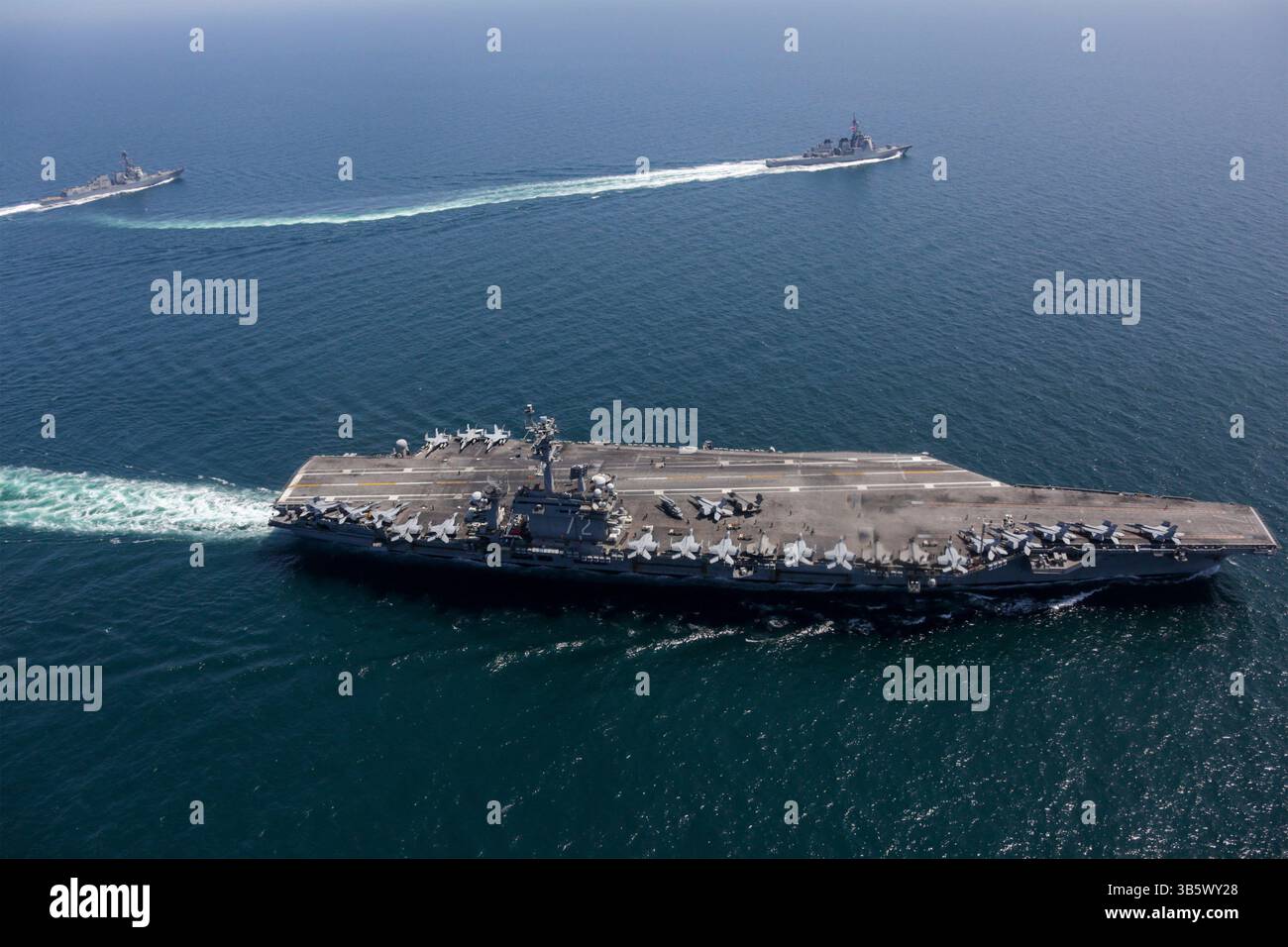 April 13, 2022, USS Abraham Lincoln, Japan: The U.S. Navy Nimitz-class ...