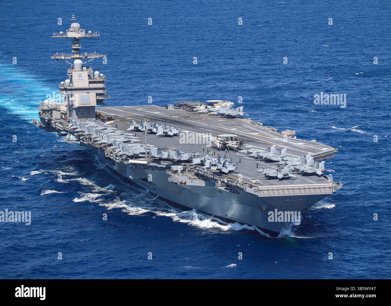 April 16, 2022, USS Ford, United States: The U.S. Navy USS Gerald R ...
