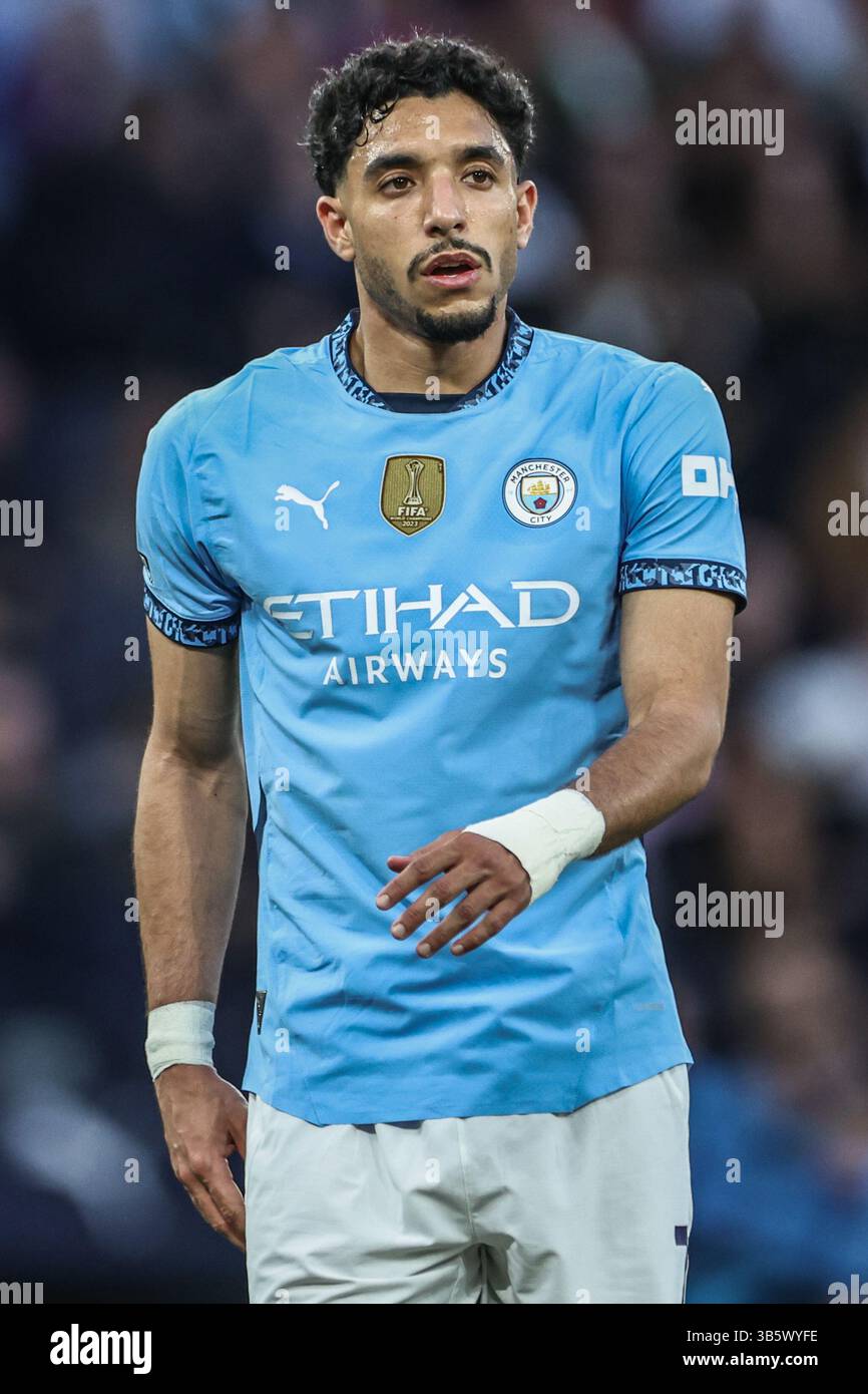 Omar Marmoush of Manchester City during the Premier League match ...