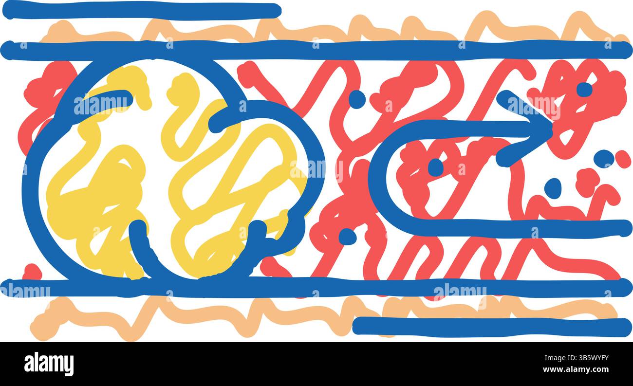 vascular occlusion icon doodle illustration Stock Vector Image & Art ...