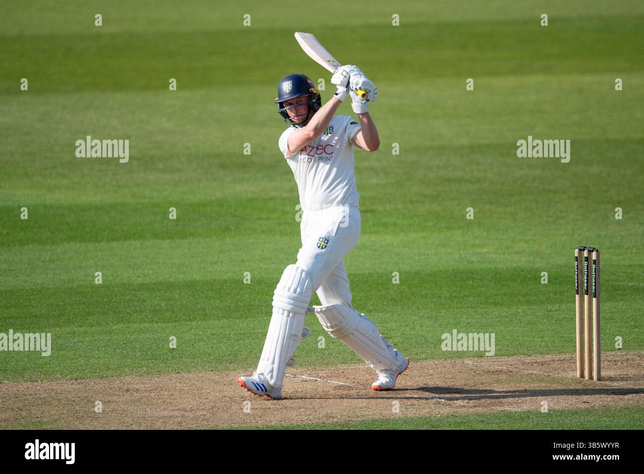 Southampton, UK, 02 May 2025. George Drissell of Durham batting during ...