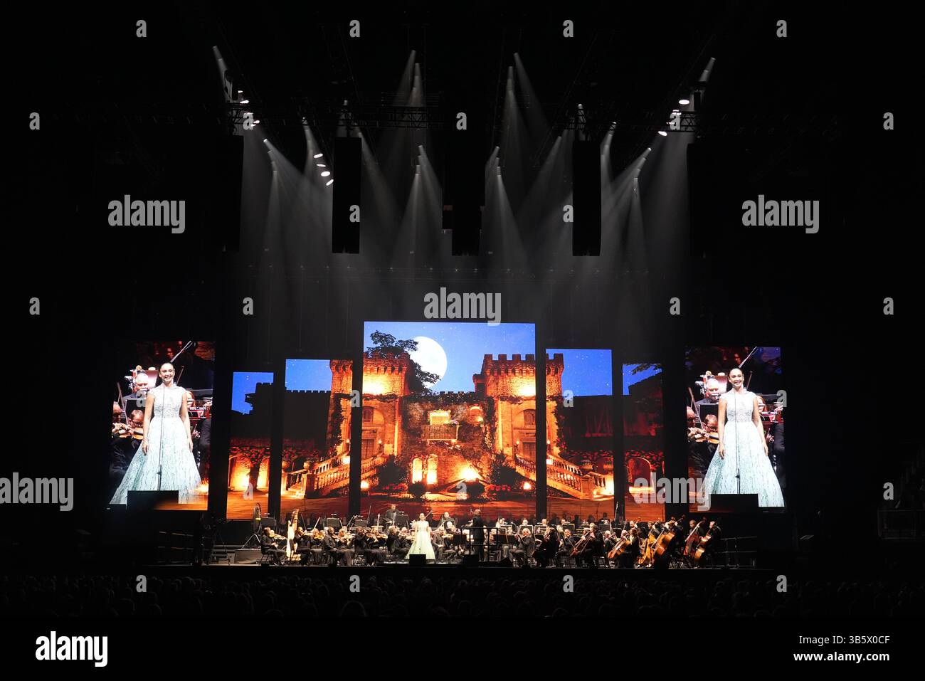 Aida Garifullina performing on stage at the O2 Arena, London, during ...