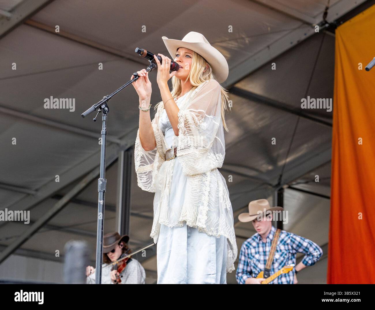 Lily Balkcom of The Castellows performs during the second weekend of ...