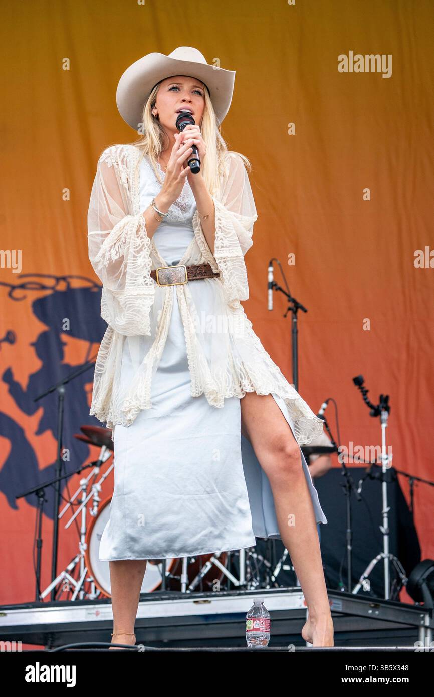 Lily Balkcom of The Castellows performs during the second weekend of ...
