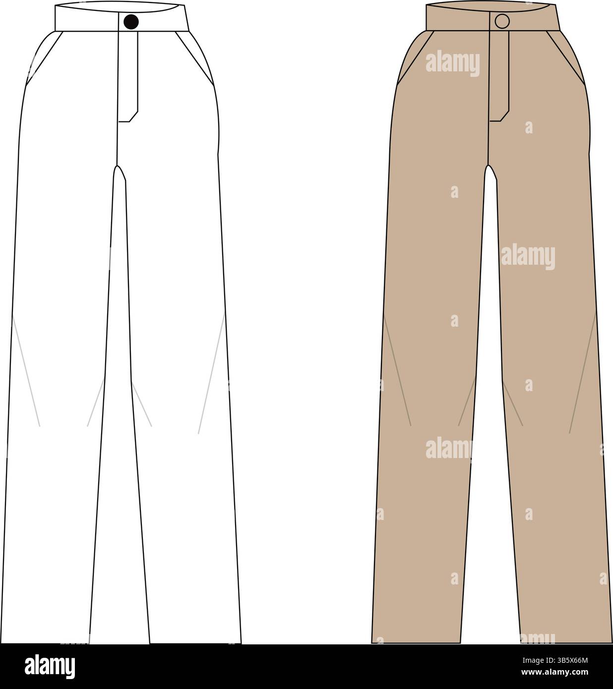 Classic Pants Collection - Technical Fashion Illustration | Flat ...