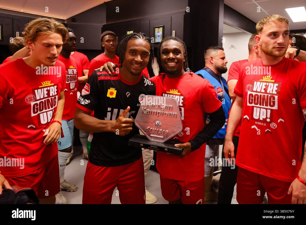 Rotterdam - Nolan Martens of Excelsior Rotterdam, Jacky Donkor of ...