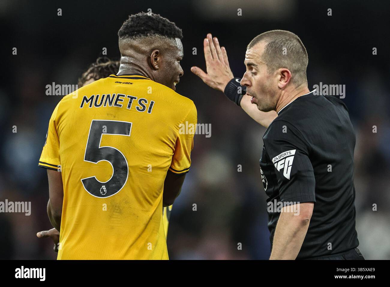 Manchester, UK. 02nd May, 2025. Referee Peter Bankes waves off Marshall ...