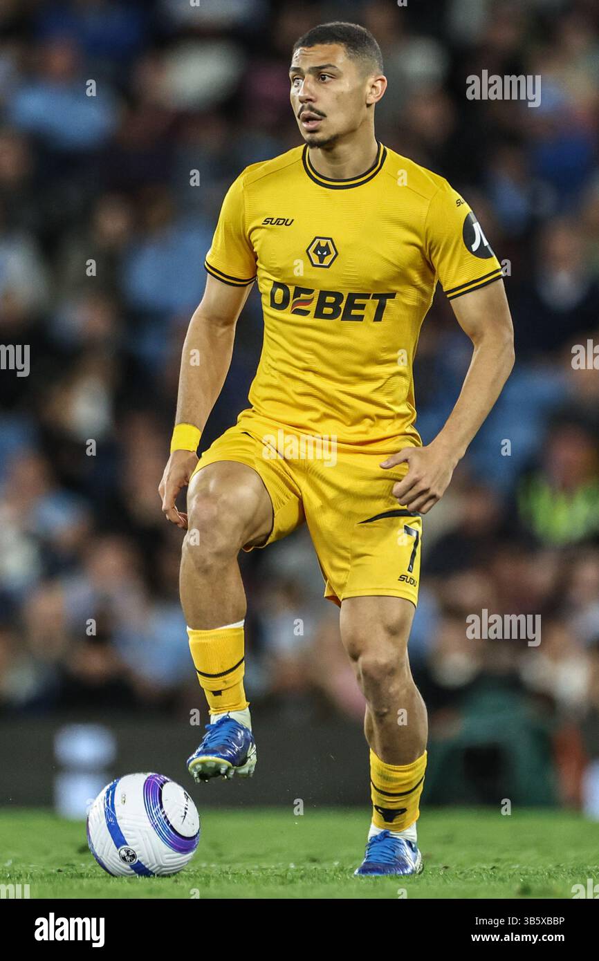 Manchester, UK. 02nd May, 2025. André of Wolverhampton Wanderers during ...