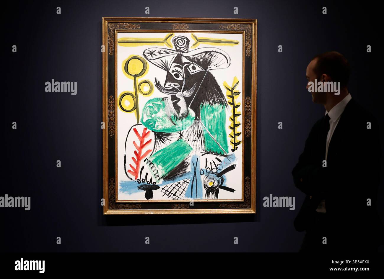 New York, United States. 02nd May, 2025. Homme assis by Pablo Picasso ...