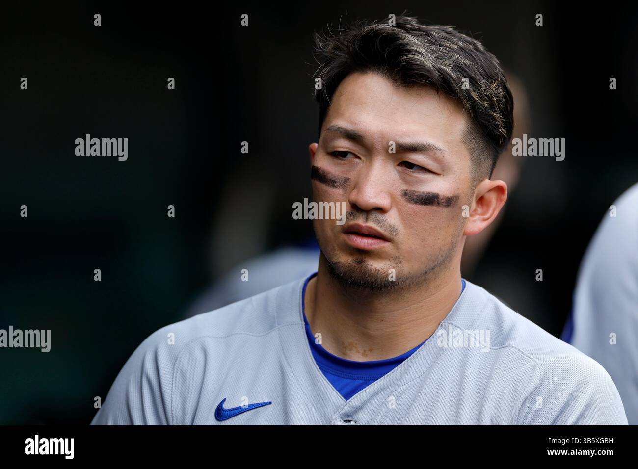 PITTSBURGH, PA - MAY 01: Chicago Cubs designated hitter Seiya Suzuki ...