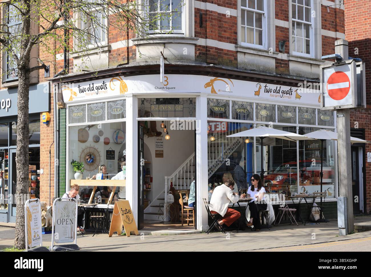 two old goats cafe with attitude on Church Square in Market Harborough ...