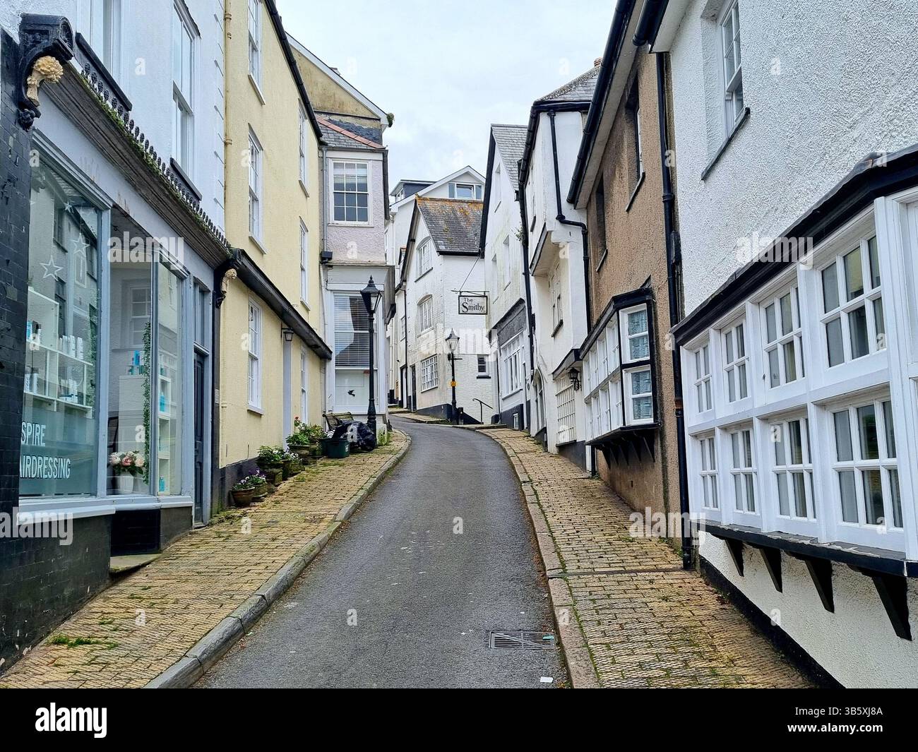 The oldest Smith Street with pastel colored residential buildings ...