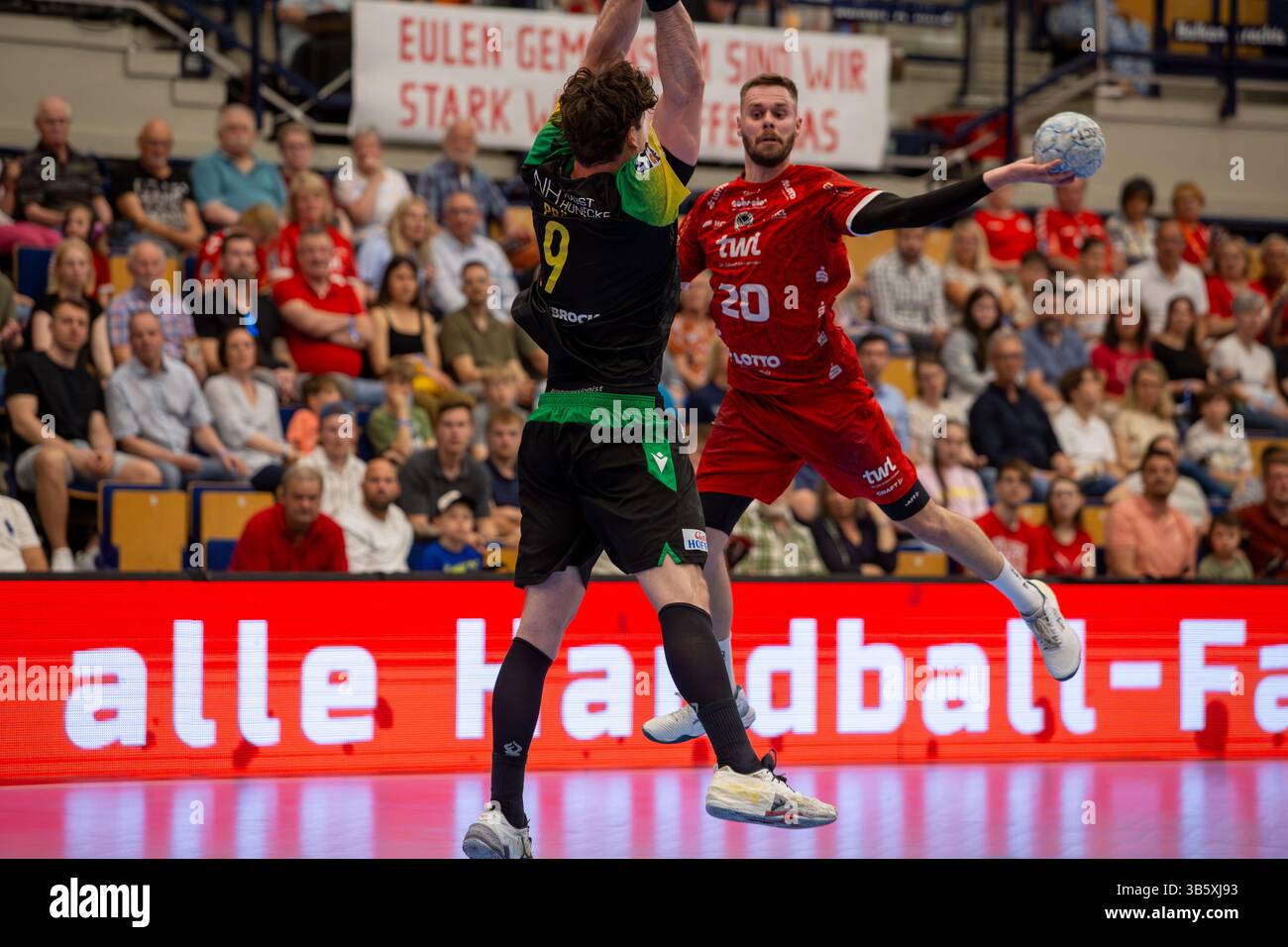2. HBL (Handball-Bundesliga), 30. Spieltag: Eulen Ludwigshafen gegen VfL Eintracht Hagen ...