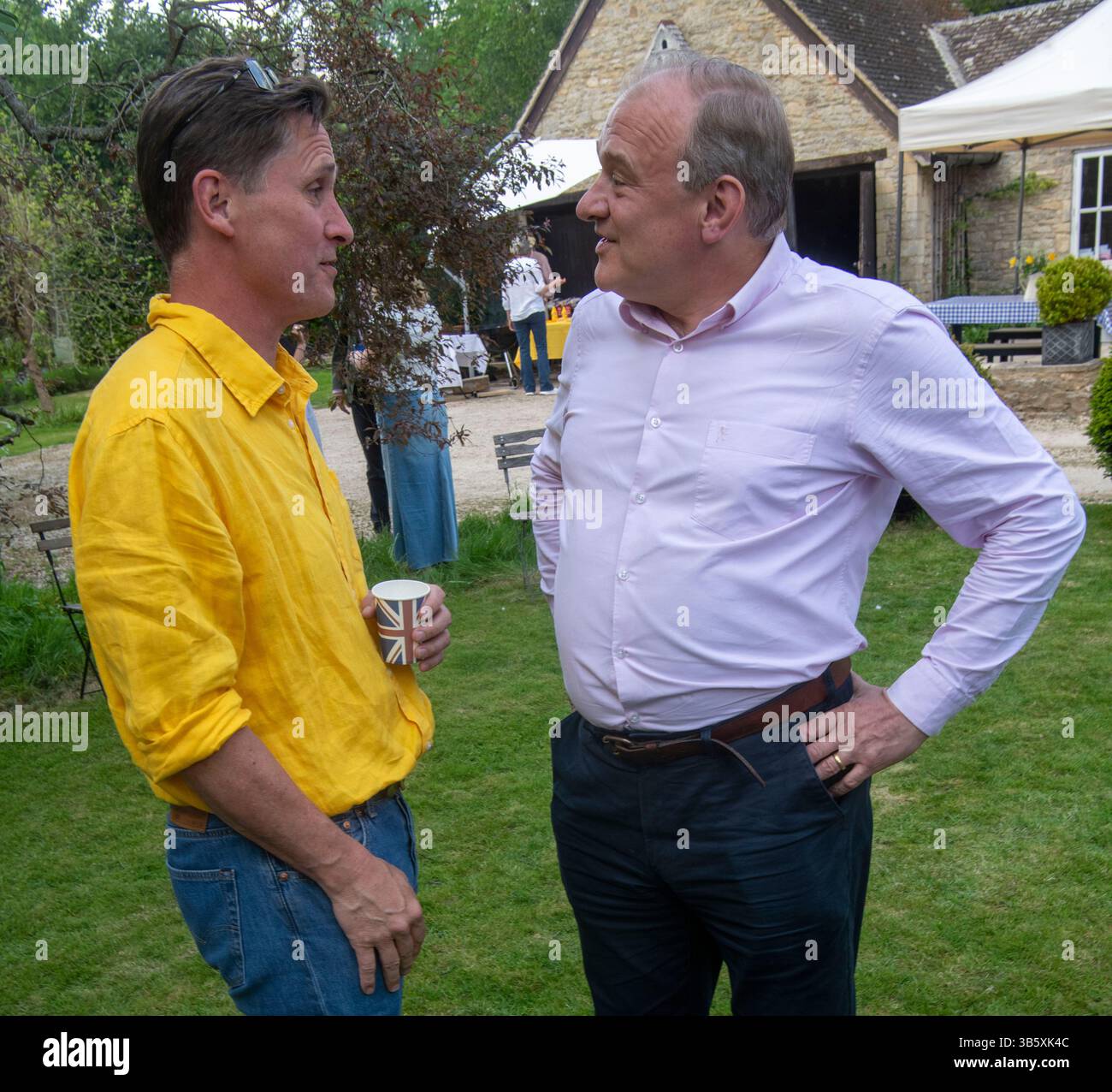 Oxfordshire, UK. 02nd May, 2025. Charlie Maynard and Ed Davey at the ...