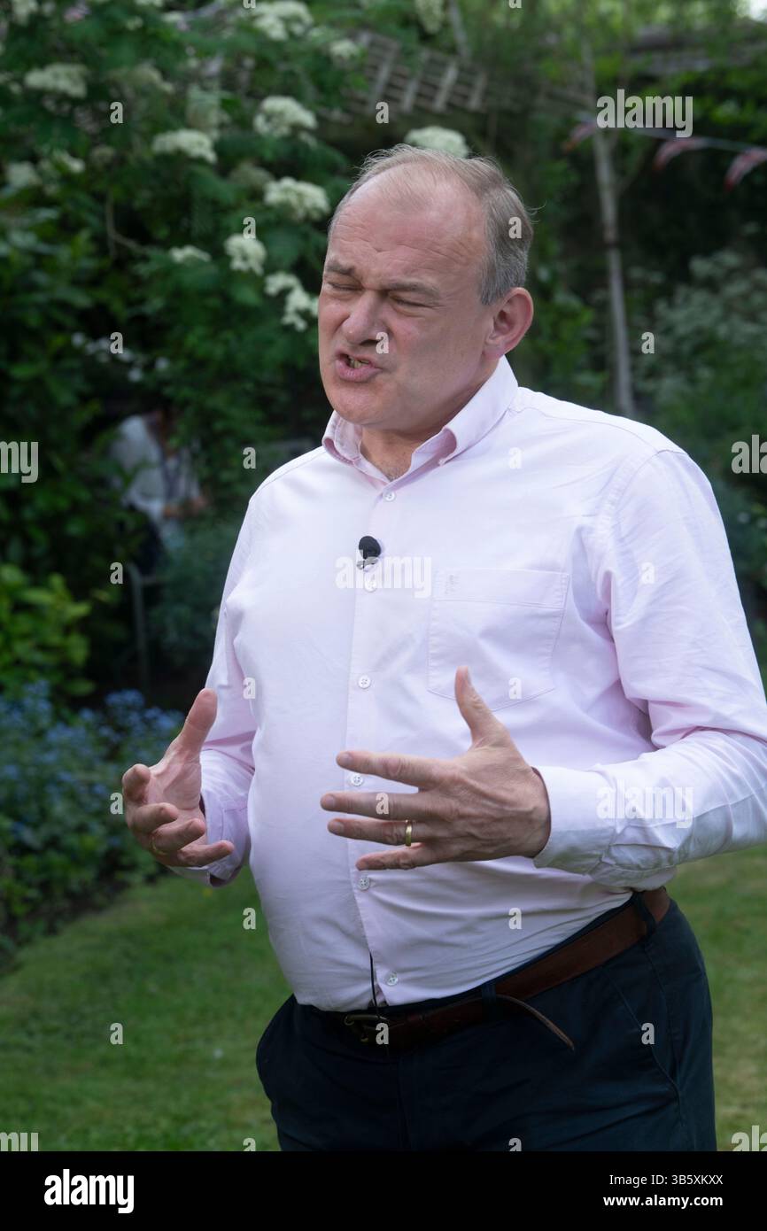 Oxfordshire, UK. 02nd May, 2025. Liberal Democrat Leader Ed Davey at ...