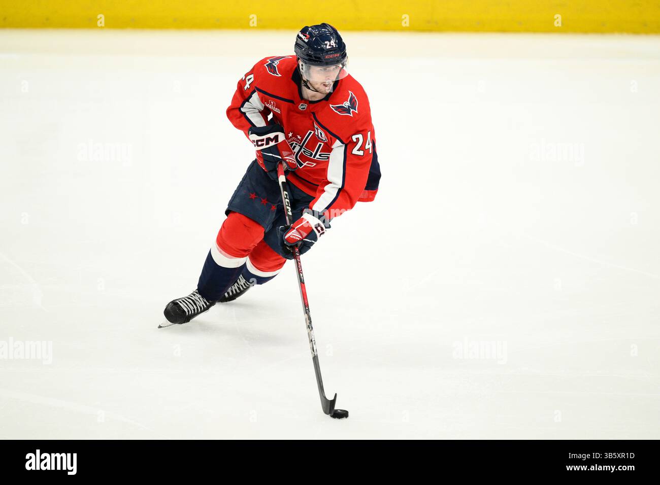 Washington Capitals center Connor McMichael (24) in action in the third ...