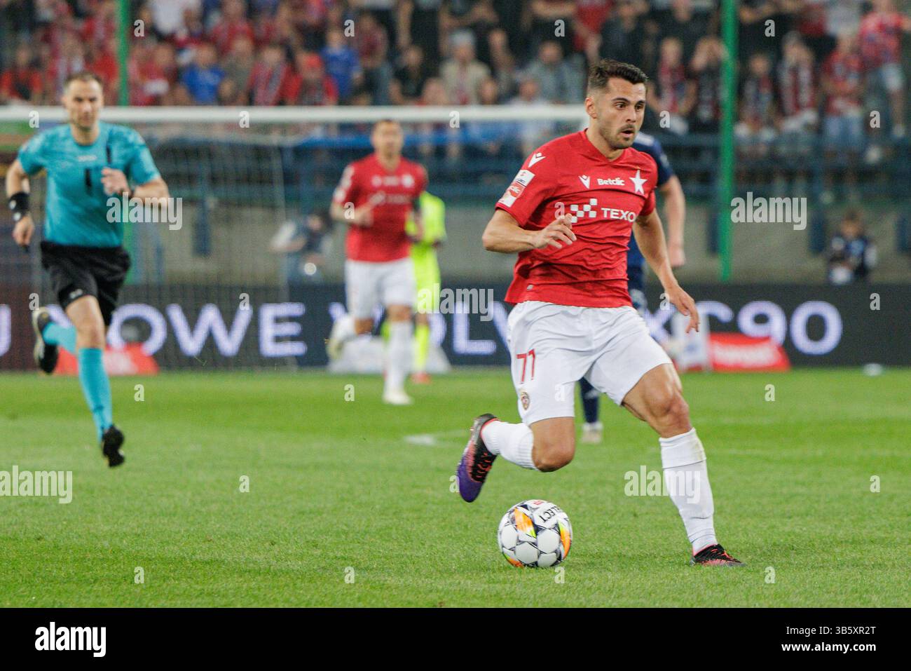 Krakow, Poland, May 2 2025, A Football Match Between Wisla Krakow and ...