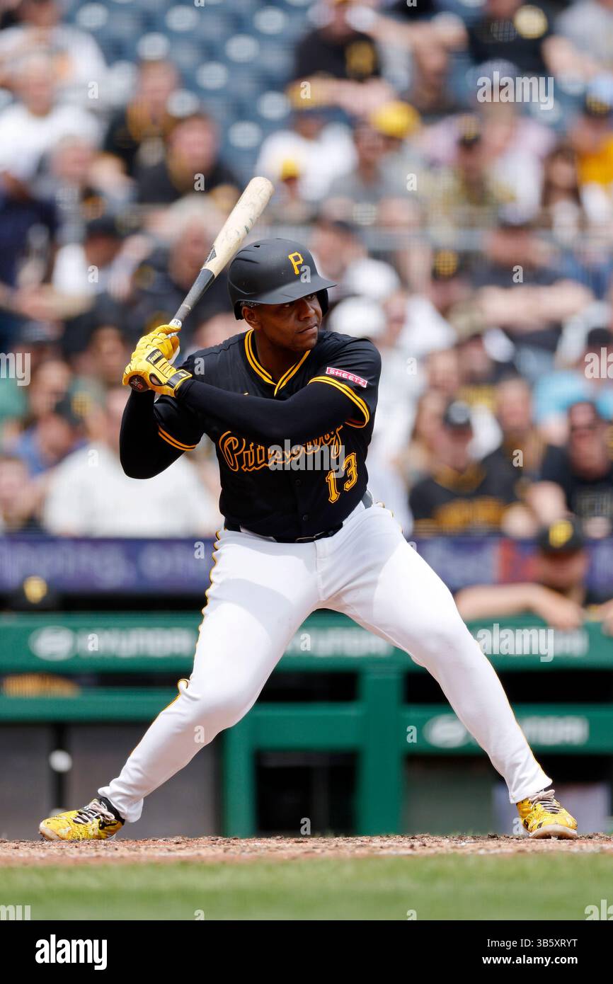 PITTSBURGH, PA - MAY 01: Pittsburgh Pirates third baseman Ke'Bryan ...