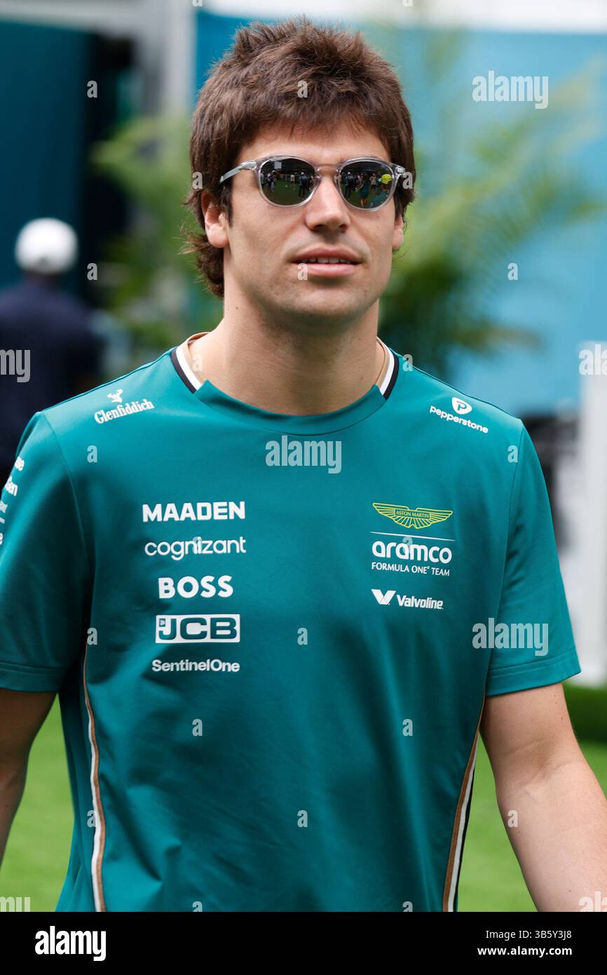 MIAMI GARDENS, FL - MAY 02: Aston Martin Aramco Formula One Team driver ...