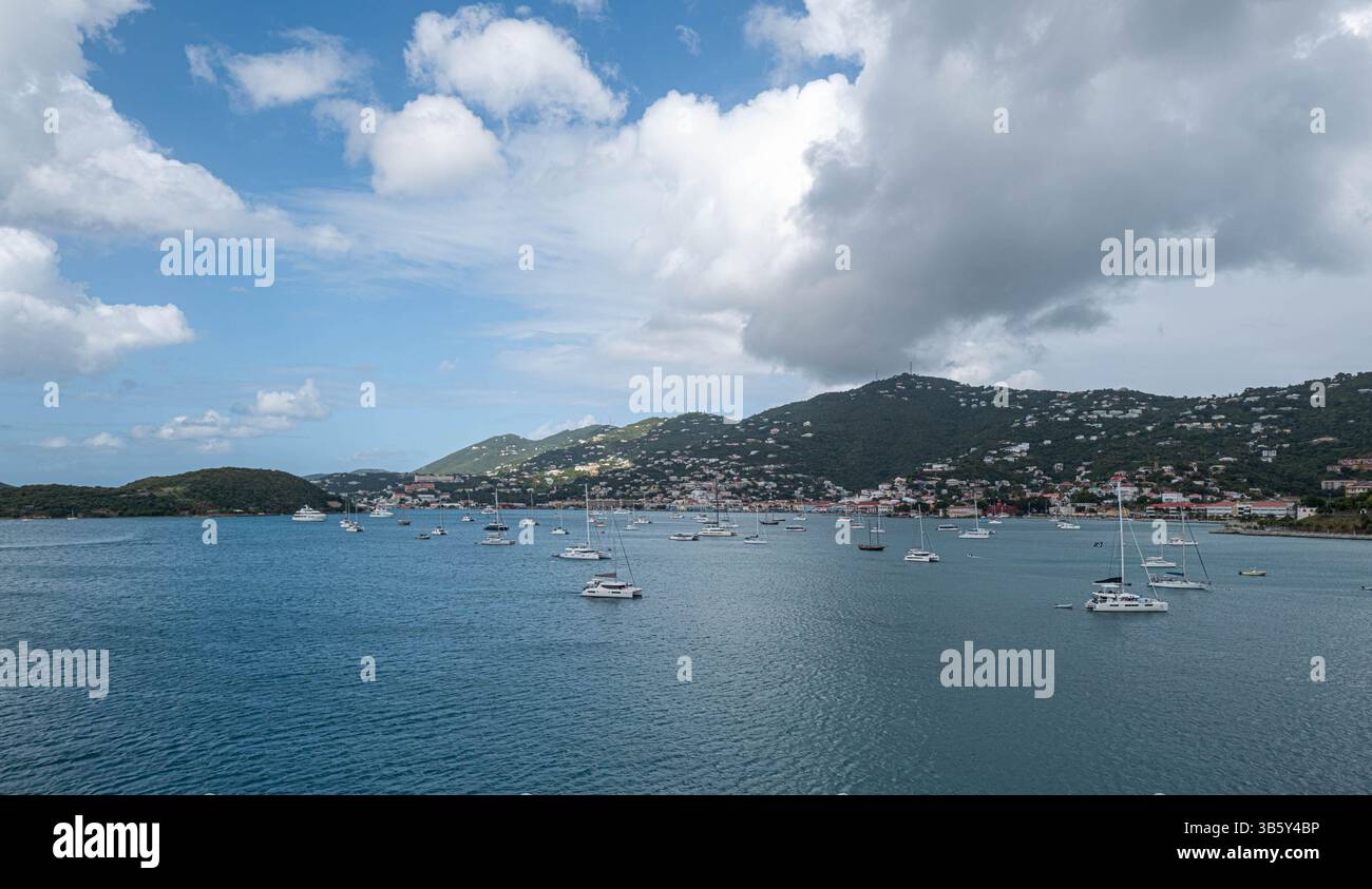 ST THOMAS, USVI - February 1, 2025 Bay on St Thomas in the US Virgin ...