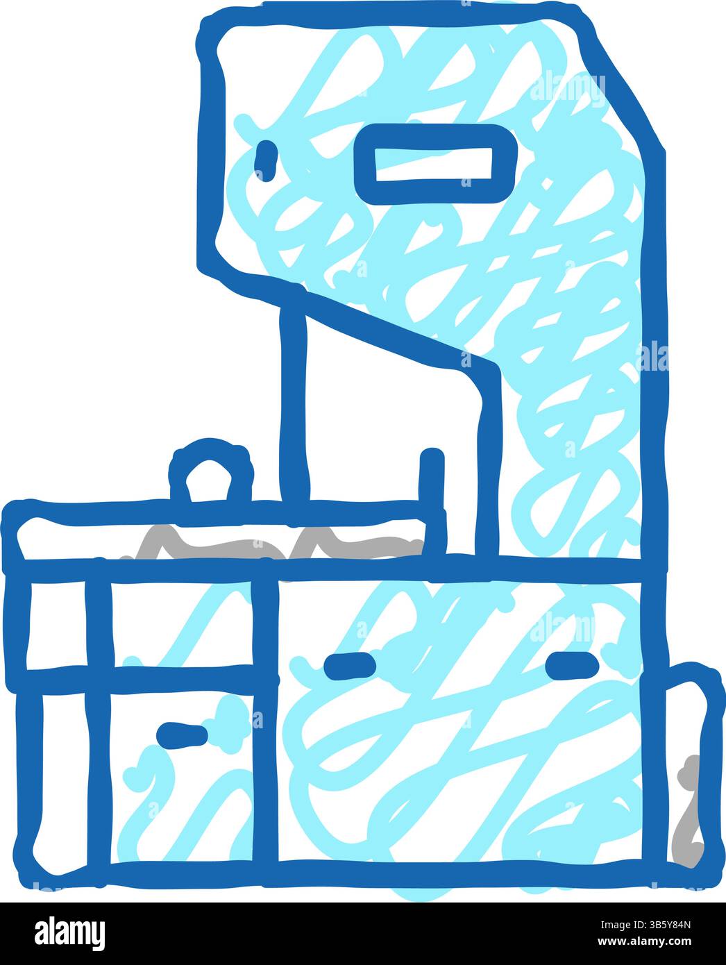 sawmill factory machine icon doodle illustration Stock Vector Image ...