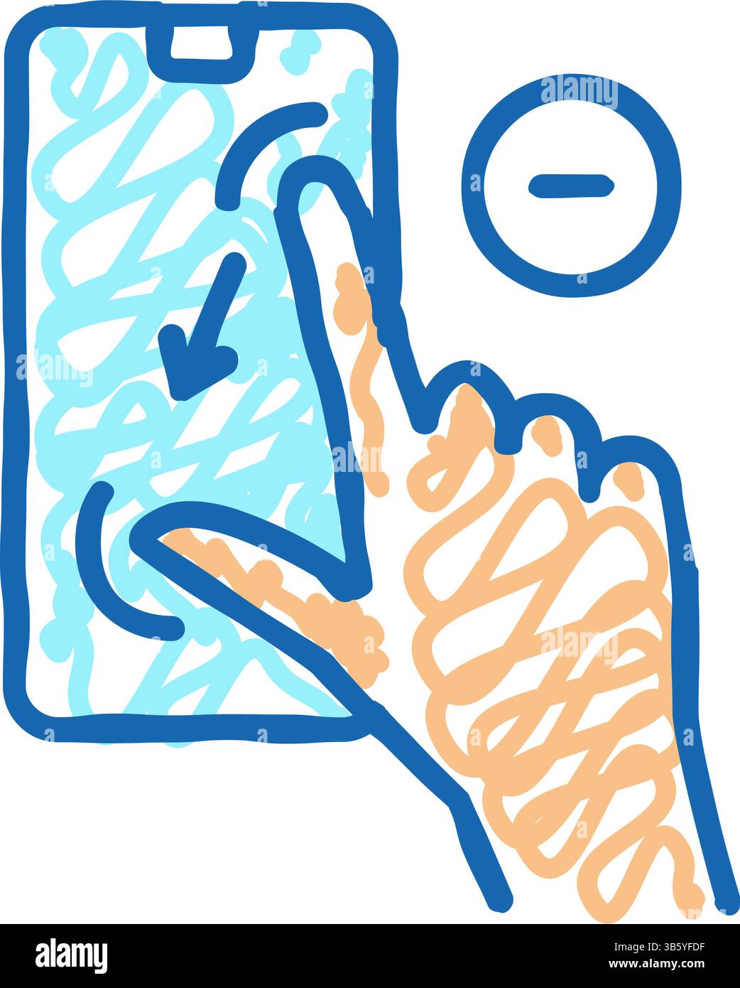 Swiping gesture Cut Out Stock Images & Pictures - Alamy