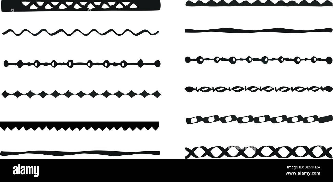 Divider Icon Vector - Separator and Layout Design Elements Stock Vector ...