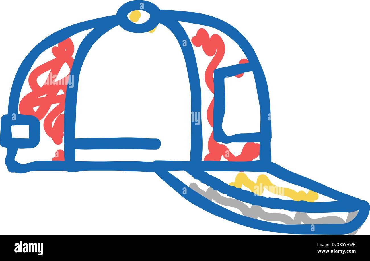 cap summer icon doodle illustration Stock Vector Image & Art - Alamy