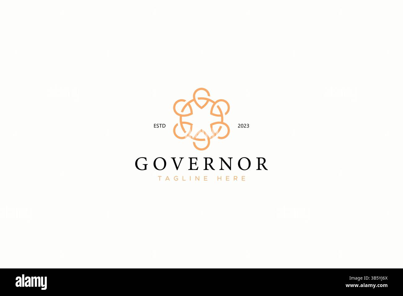 Governor Sign Symbol Abstract Circle Monogram Logo Business Office ...