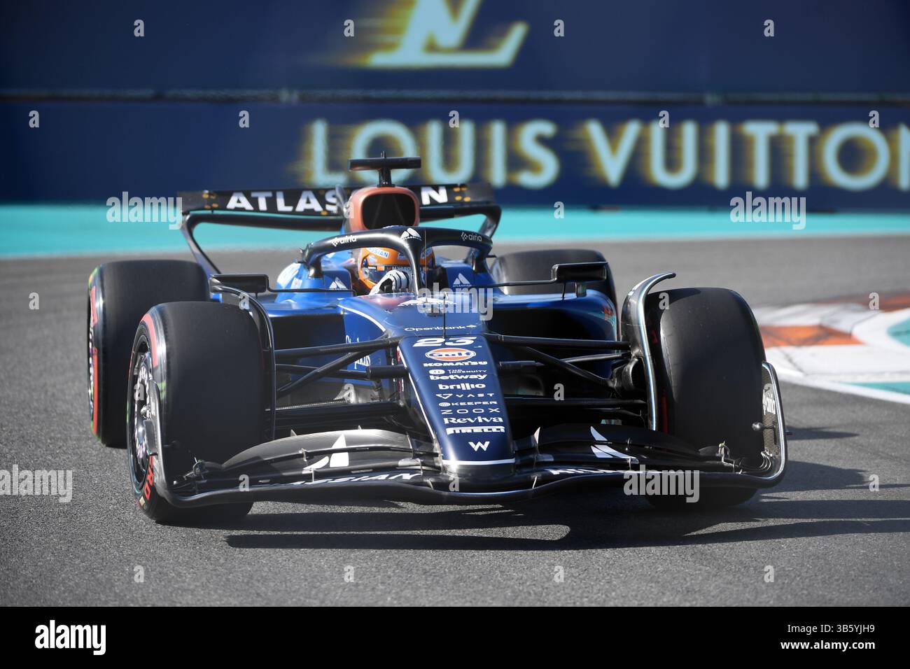 Miami, USA. 02nd May, 2025. Alexander Albon of Thailand and driver of ...