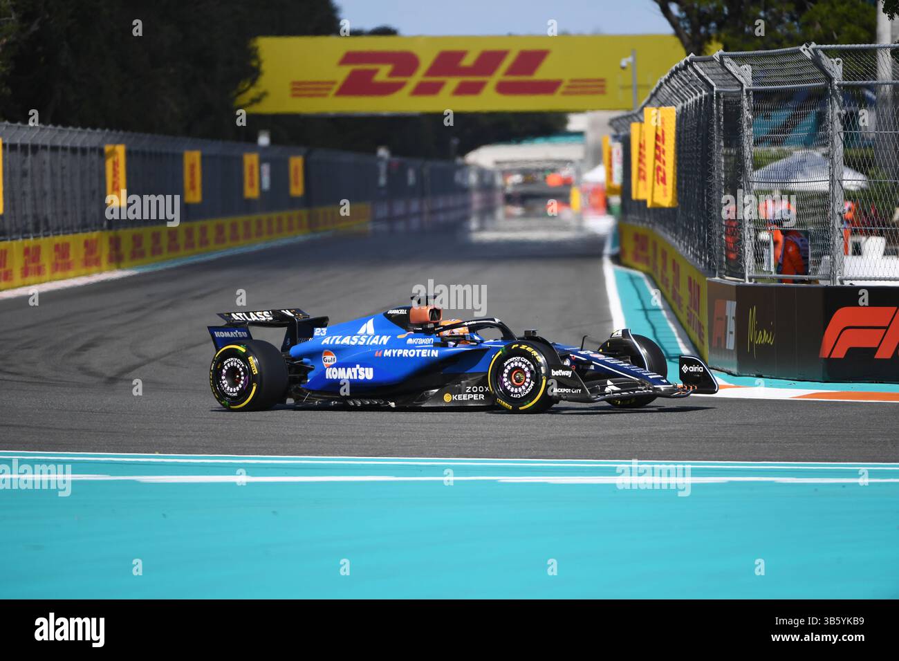 Miami, USA. 02nd May, 2025. Alexander Albon of Thailand and driver of ...
