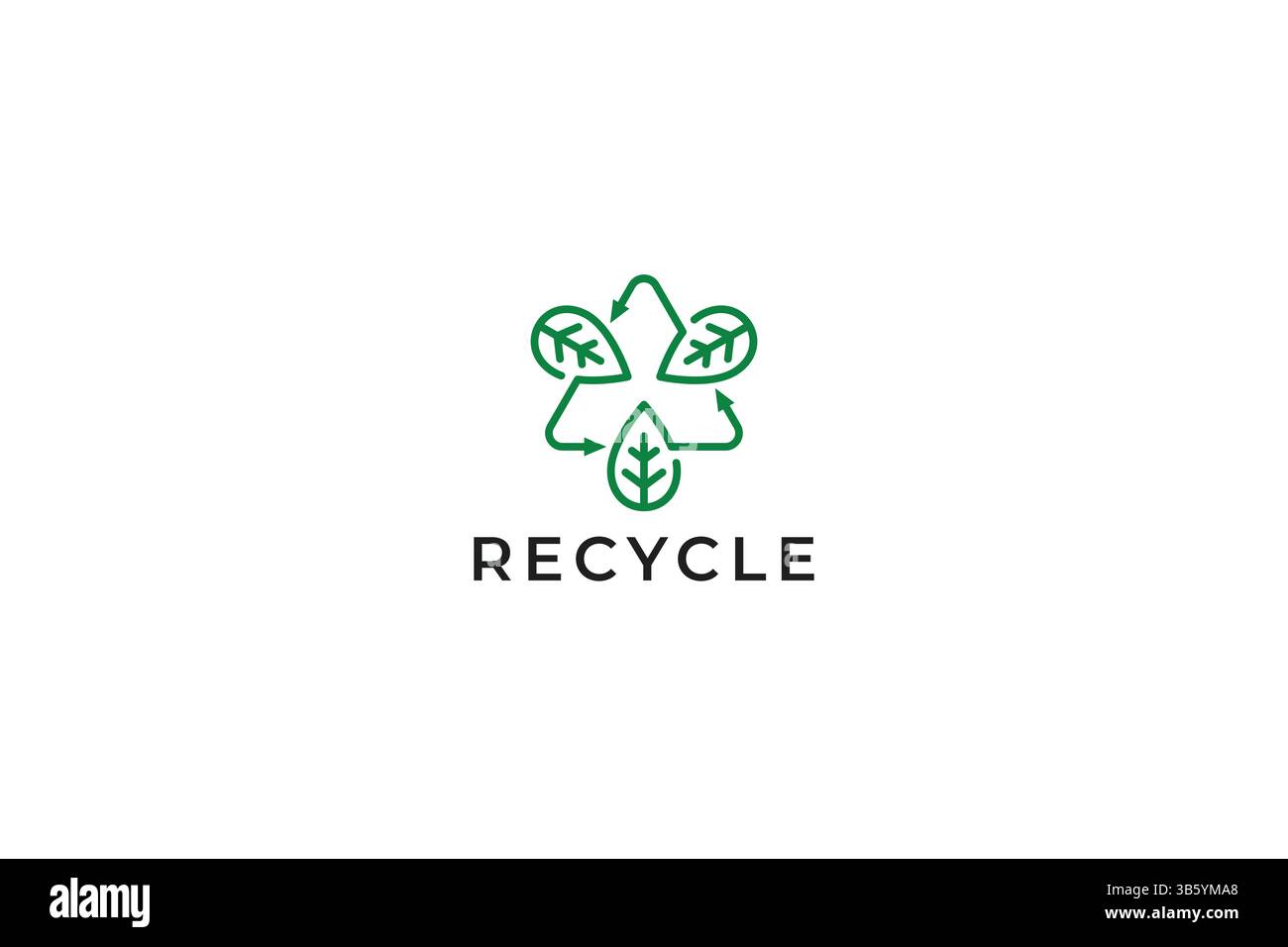 Recycle Leaf Sign Symbol Natural Organic Environment Care Logo Stock ...