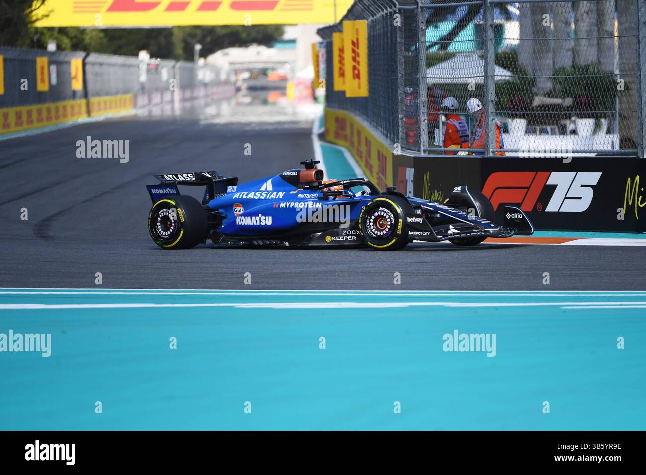 Miami, USA. 02nd May, 2025. Alexander Albon of Thailand and driver of ...