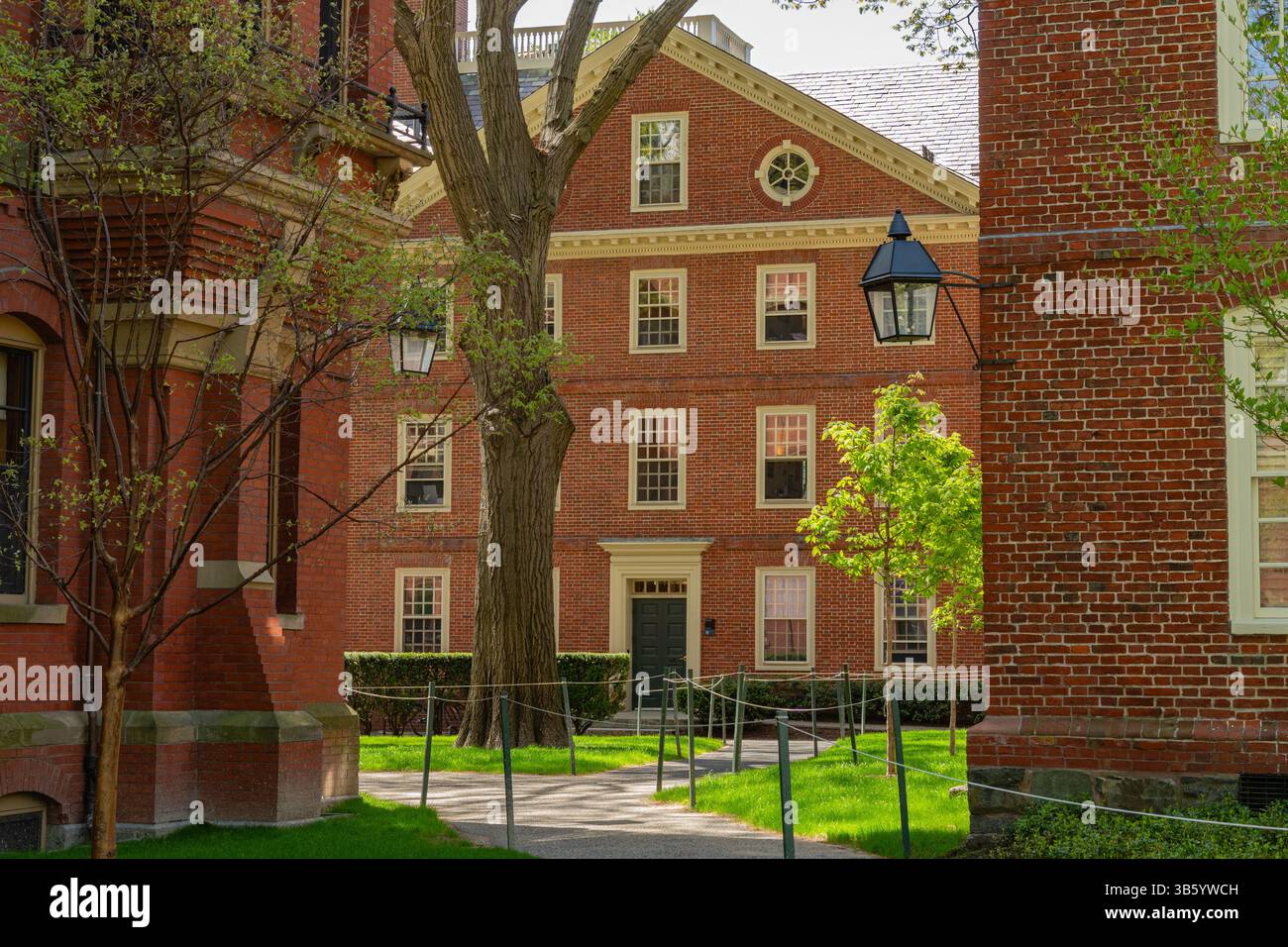 Cambridge, MA, USA - May 1, 2025: Campus of this private Ivy League ...