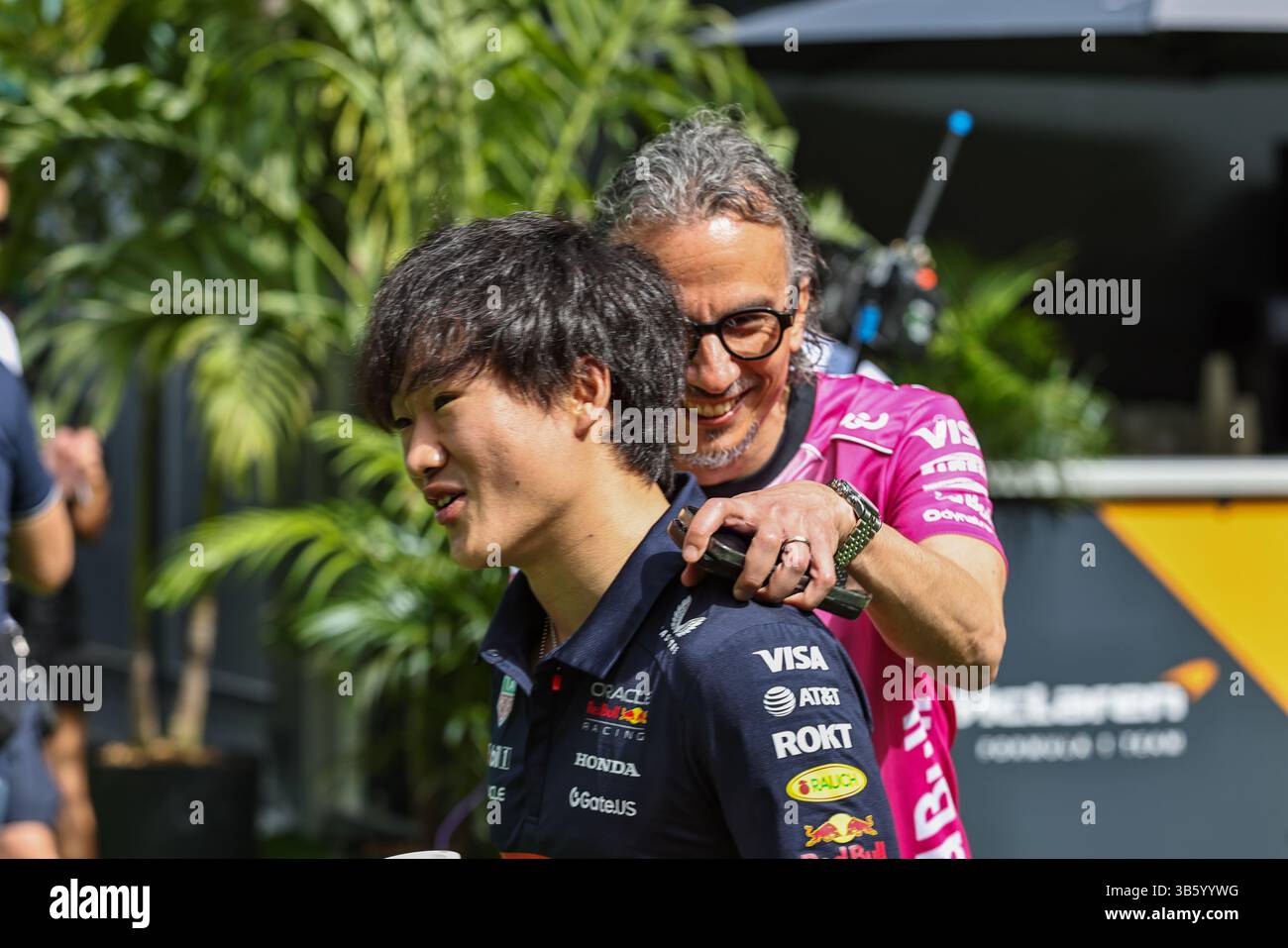 Kimi antonelli and yuki tsunoda hi-res stock photography and images - Alamy