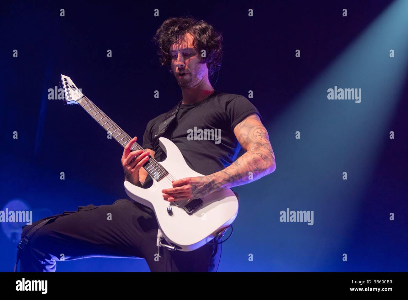 Madison, USA. 30th Apr, 2025. Cameron Liddell of Asking Alexandria at ...