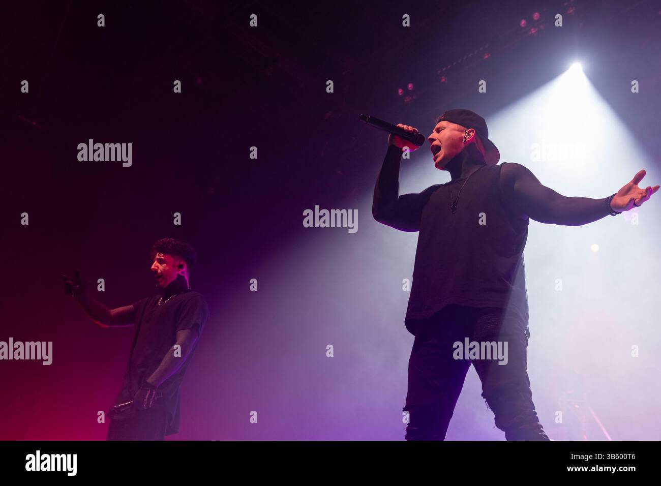 Madison, USA. 30th Apr, 2025. Matt Brandyberry and Danny Case of From Ashes to New at The Sylvee ...