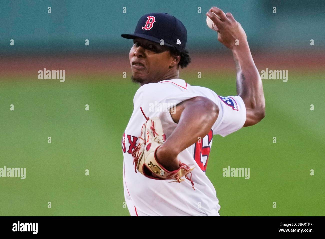 Boston Red Sox pitcher Brayan Bello delivers during the first inning of ...