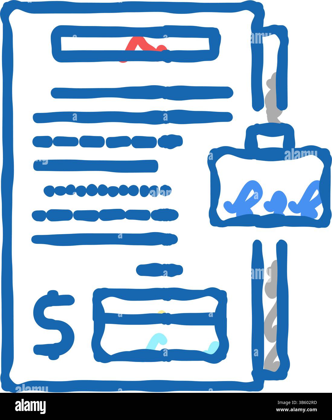 business appraisal services icon doodle illustration Stock Vector Image ...