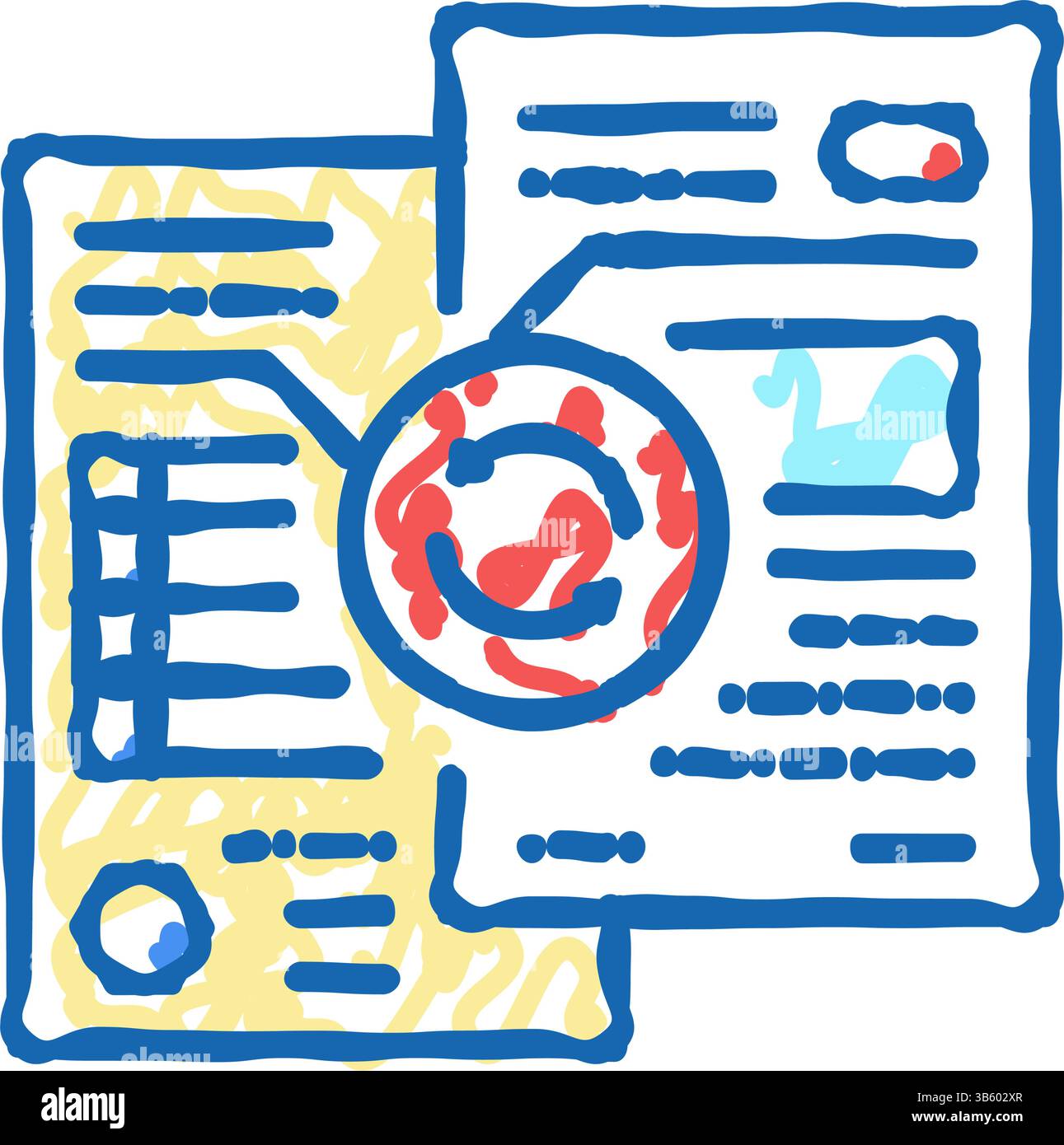 comparative analysis icon doodle illustration Stock Vector Image & Art ...